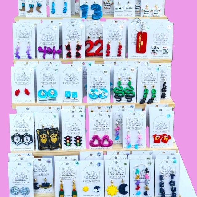 TS Polymer Clay Taylor Swift ERAs Tour Swifty Earrings. Handmade in ...